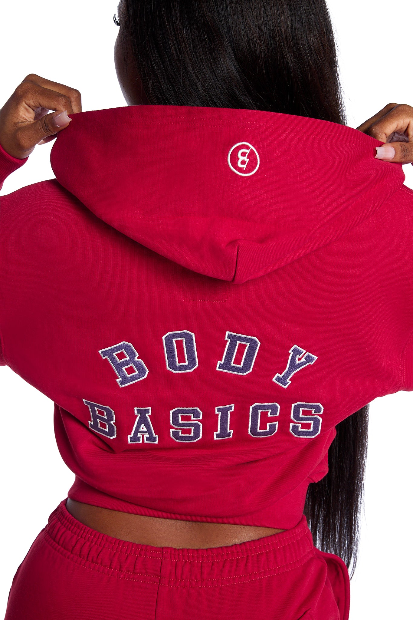 BODY UNIVERSITY HOODIE 2.0 (CHERRY RED/PURPLE) — Body by Raven Tracy
